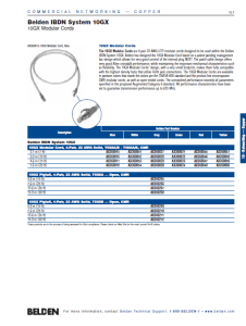 Belden IBDN System 10GX