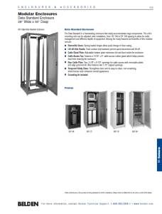 Modular Enclosures Data