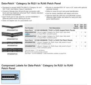 Data Patch Category 5e RJ21 to RJ45 Patch Panel