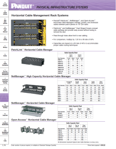 PatchLink Horizontal Cable Manager