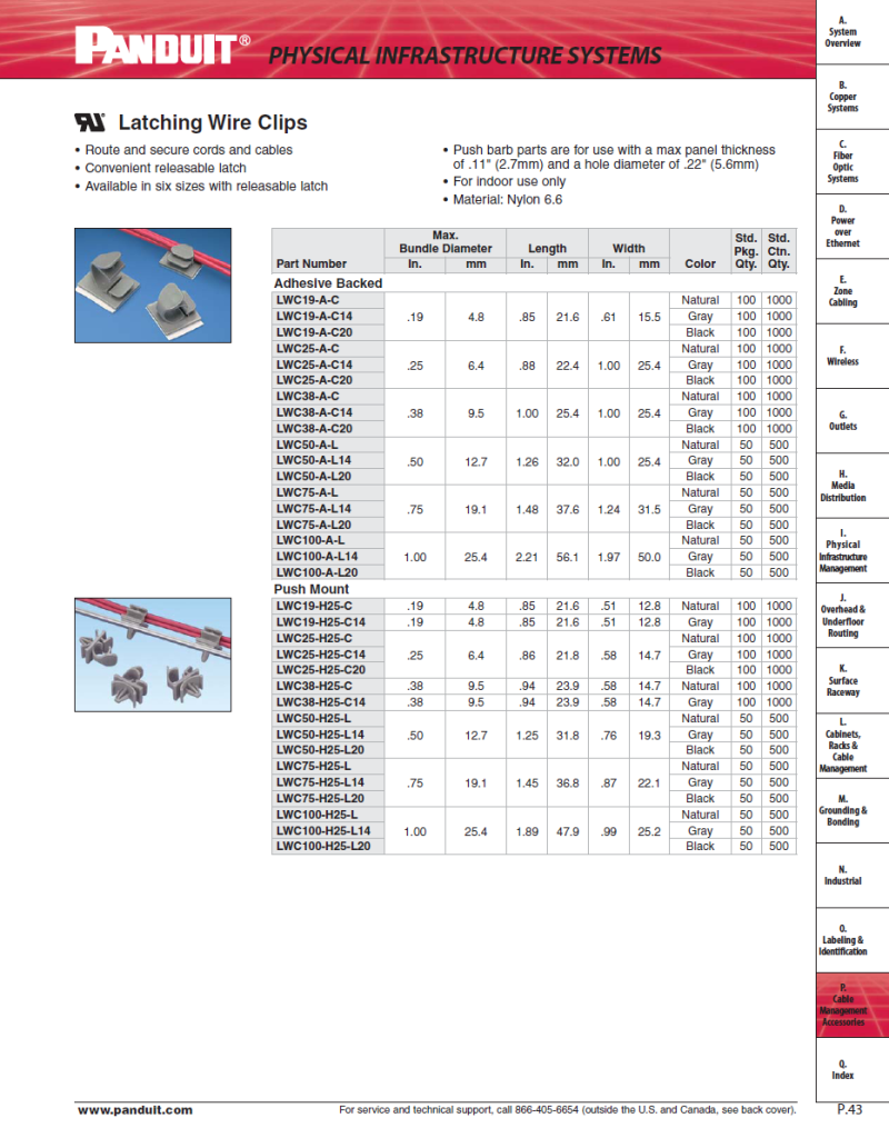 Latching Wire Clips