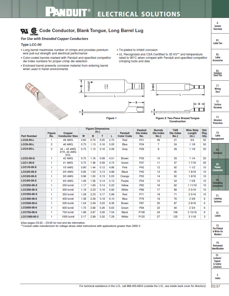 Code Conductor Blank Tongue Long Barrel Lug